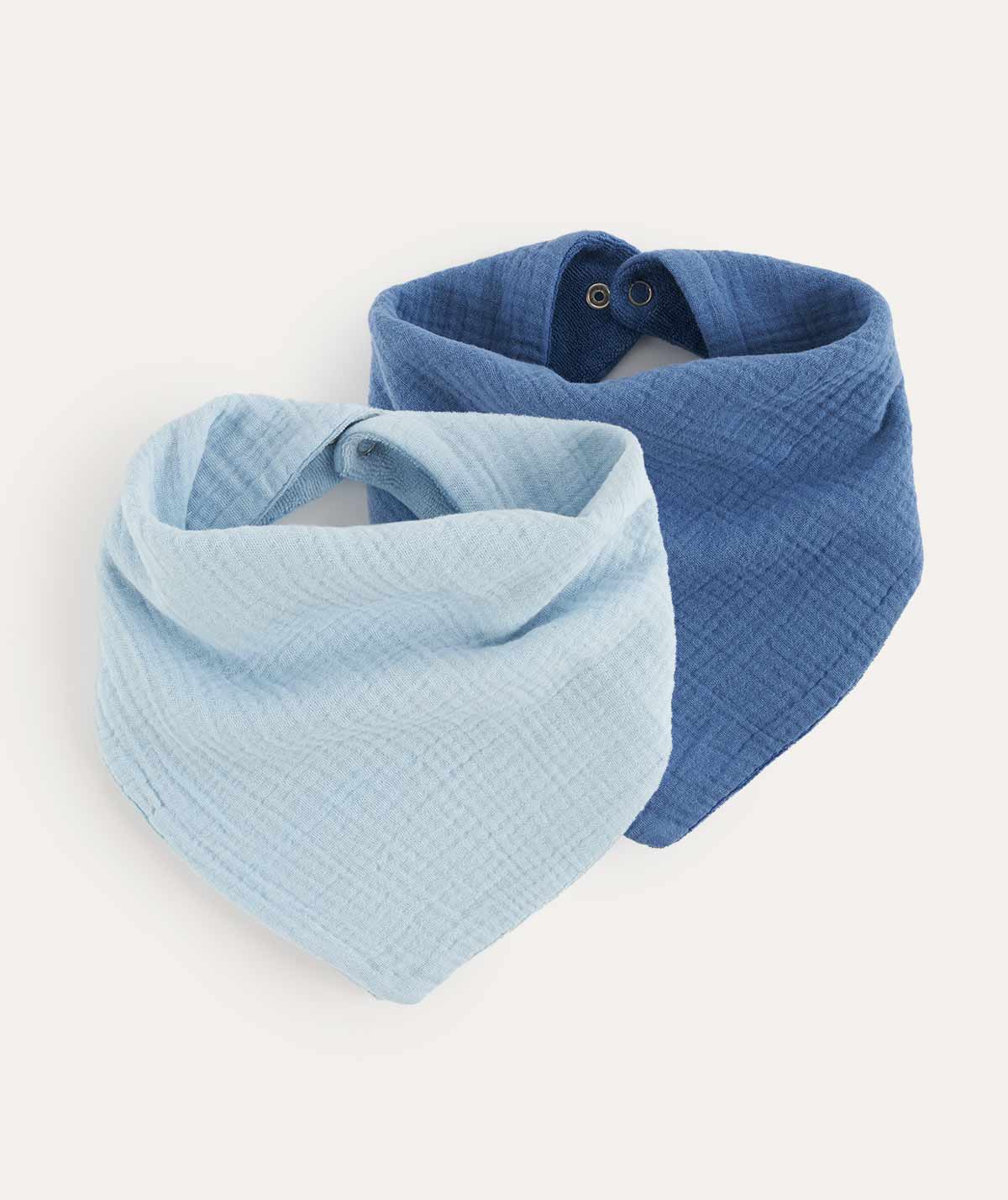 2 Pack Double Layer Bandana Bib Petal Mix