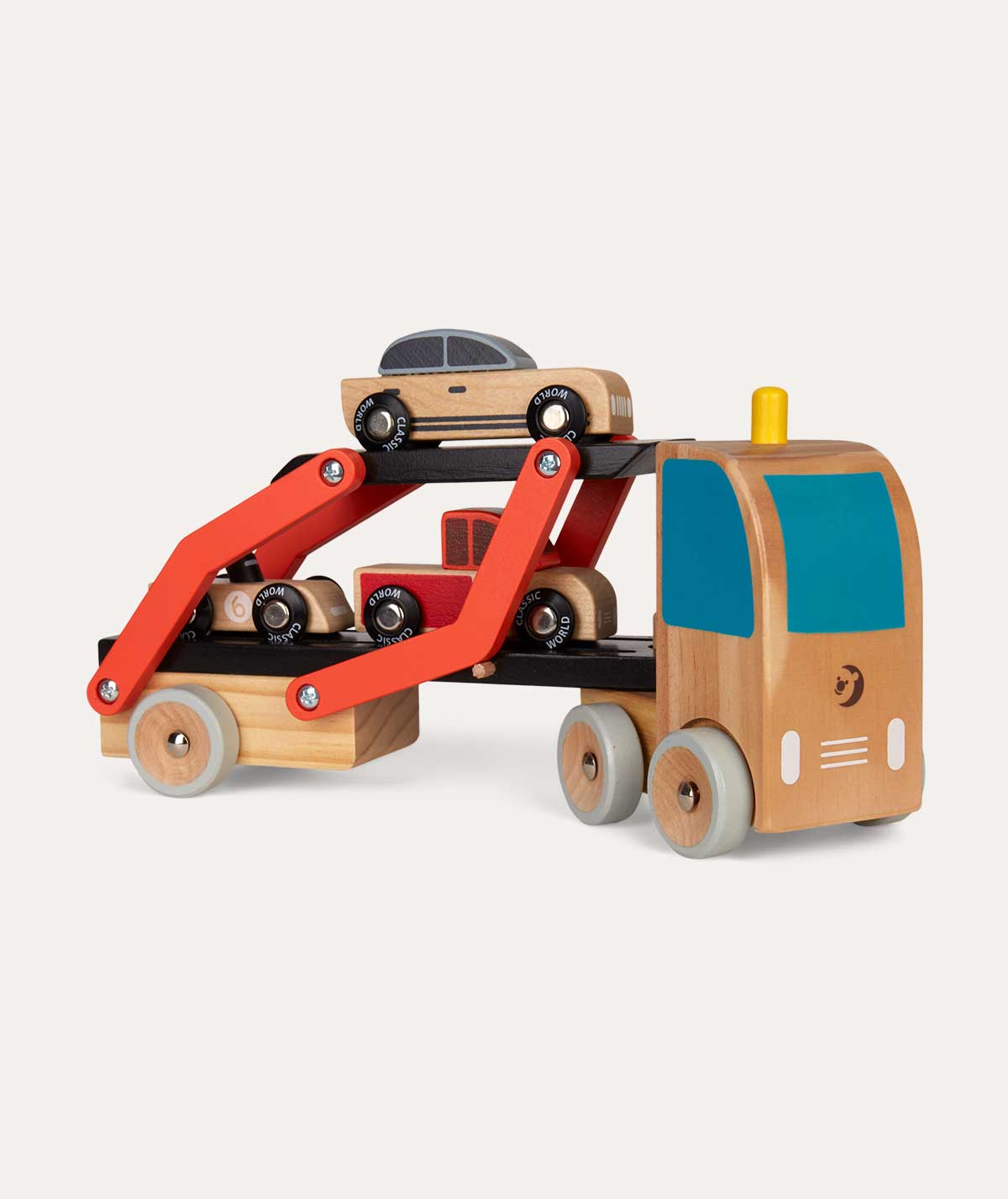 Buy the Classic World Wooden Car Transporter KIDLY